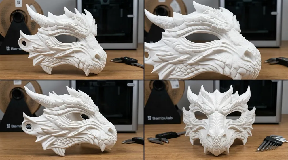Dragon Skull Mask - Free 3D Print Model - MakerWorld