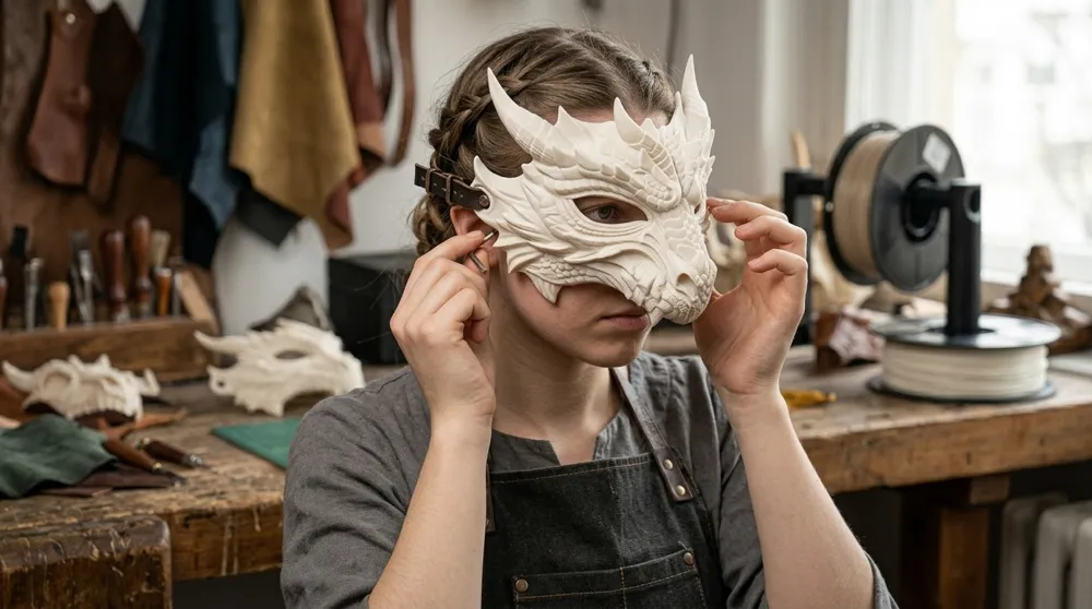 Dragon Skull Mask - Free 3D Print Model - MakerWorld