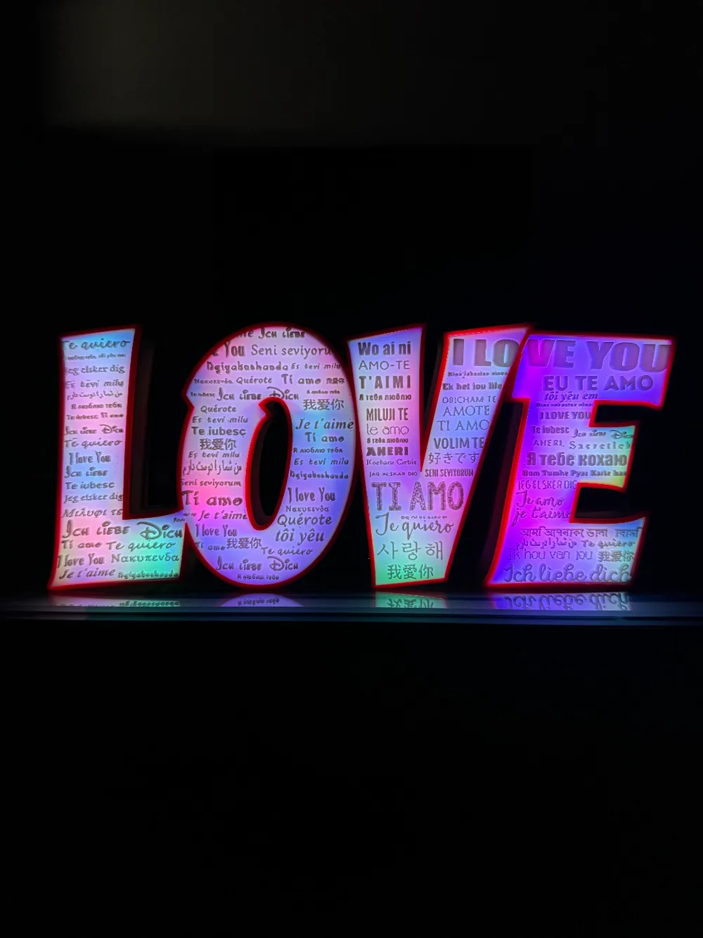 Love lightbox led lithophane - valentine's day - gift by ILperru ...
