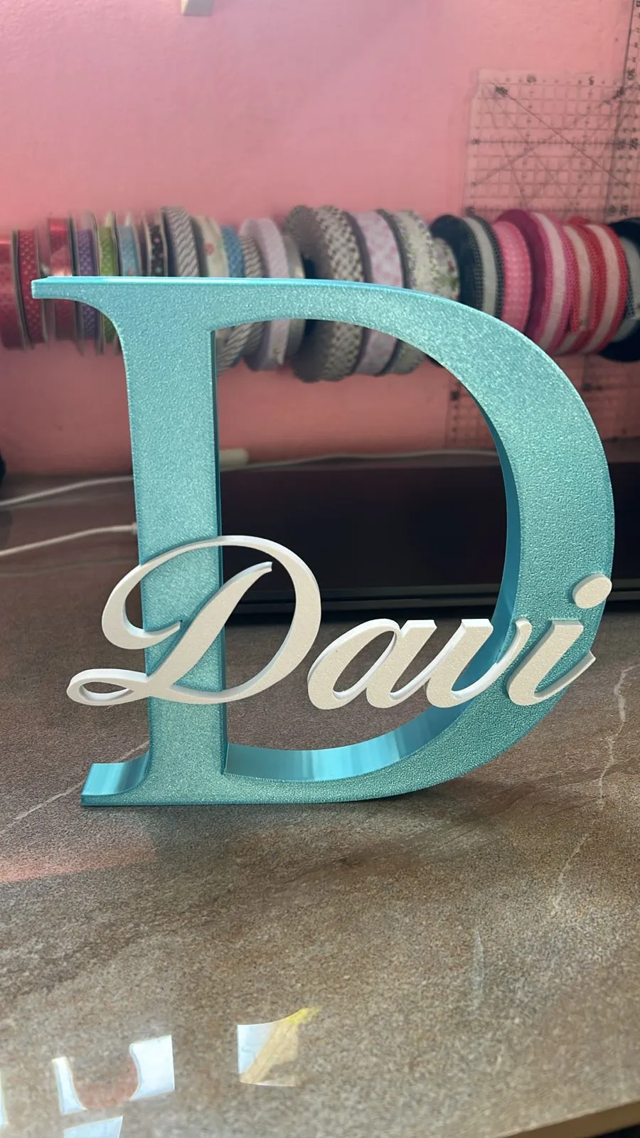 Davi 3D Sign - Free 3D Print Model - MakerWorld
