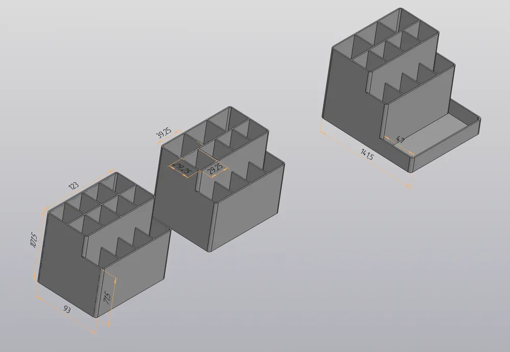 Desk organizer + build plate holder - Free 3D Print Model - MakerWorld
