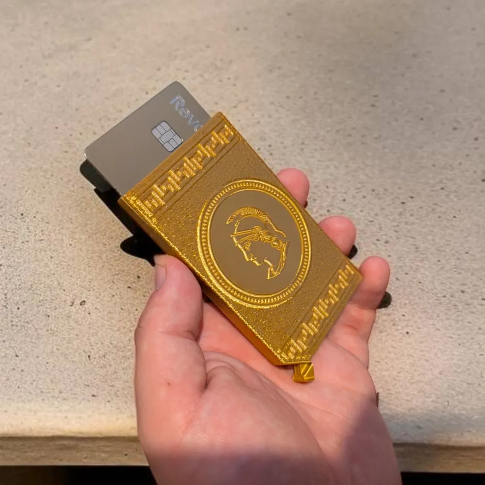 Spartan Bank-Card Holder - Support-Free • 4-Card - Free 3D Print Model ...