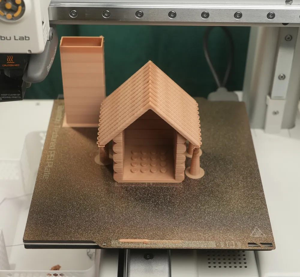 Log cabin for minifigures by noCRASH MakerWorld: Download Free 3D Models