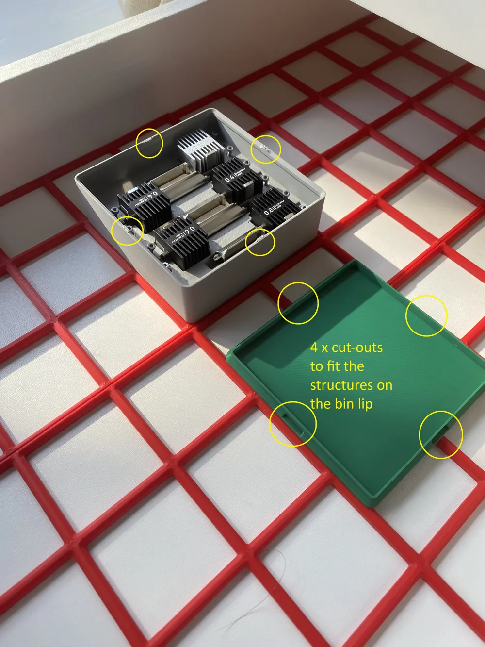 Lid for "Improved² Gridfinity 5 Nozzle Bin A1 2x2" - Free 3D Print ...