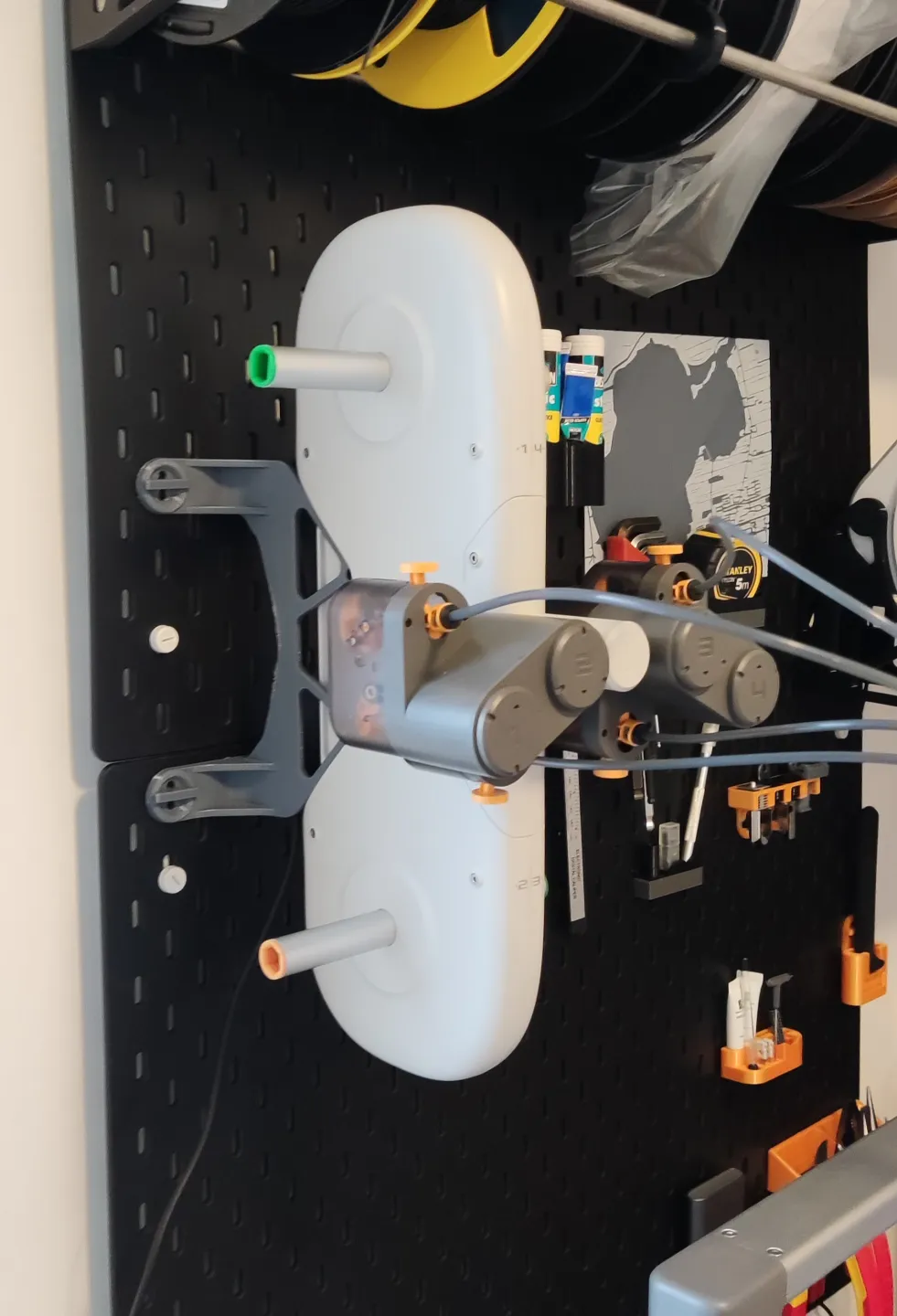 A1 MINI AMS Lite mount Skadis T-Clip by Thymen - MakerWorld