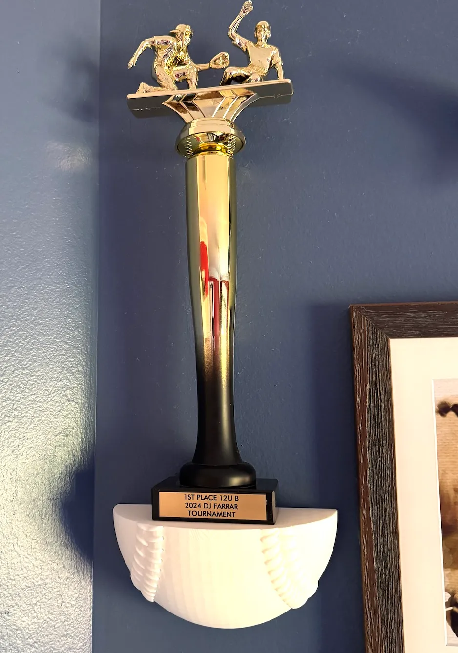 Baseball Mini Shelf / Trophy Shelf Remixed by JD - MakerWorld