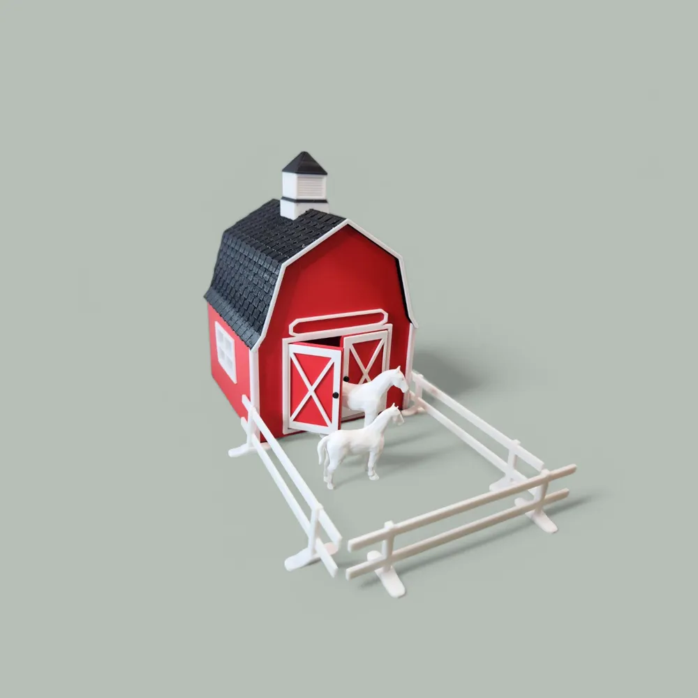Little Red Barn -Farm Playset by Jamboodle MakerWorld: Download Free 3D ...