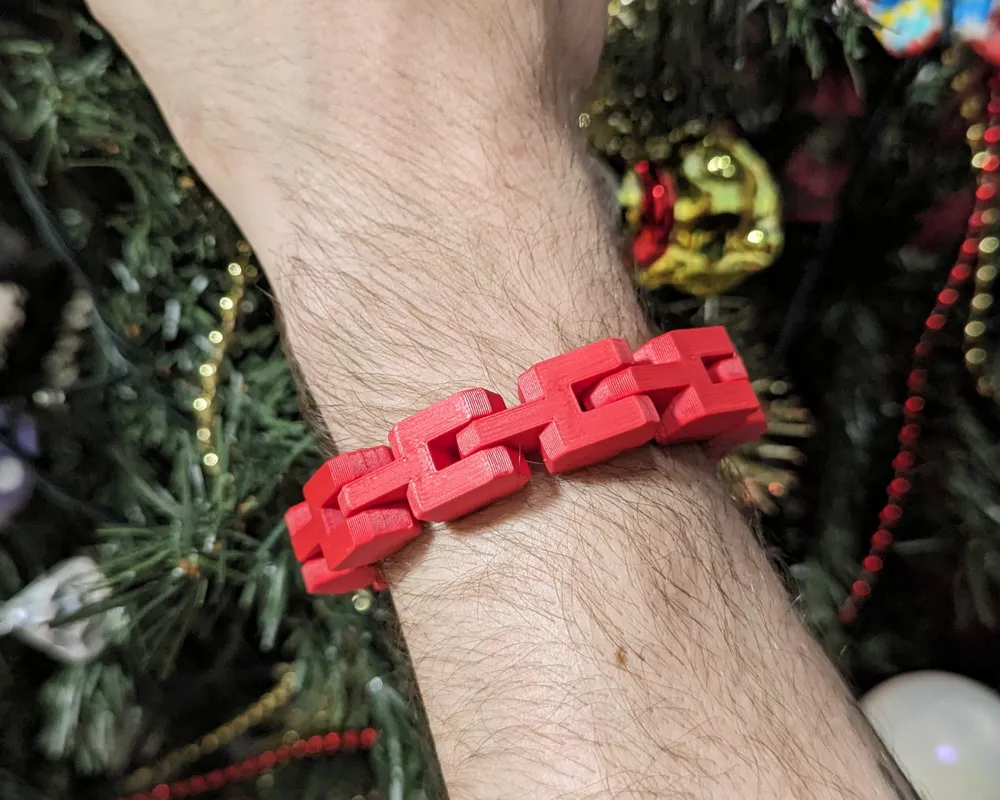 Fidget Chain / Bracelet Sensory Play Toy - Print In Place Articulating ...