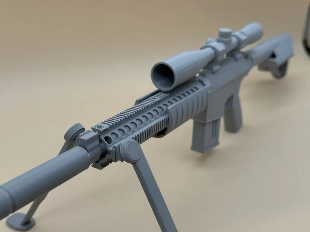 SR-25 sniper rifle - Free 3D Print Model - MakerWorld