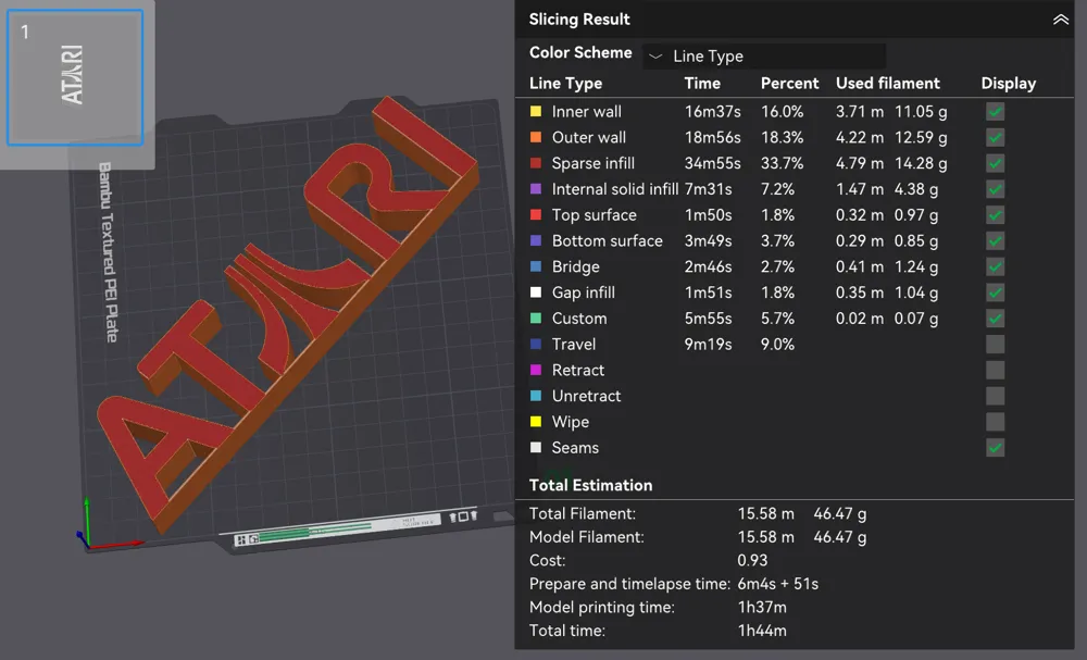 Atari logo retro decoration by design3d MakerWorld: Download Free 3D Models