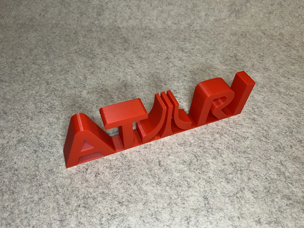 Atari logo retro decoration by design3d MakerWorld: Download Free 3D Models