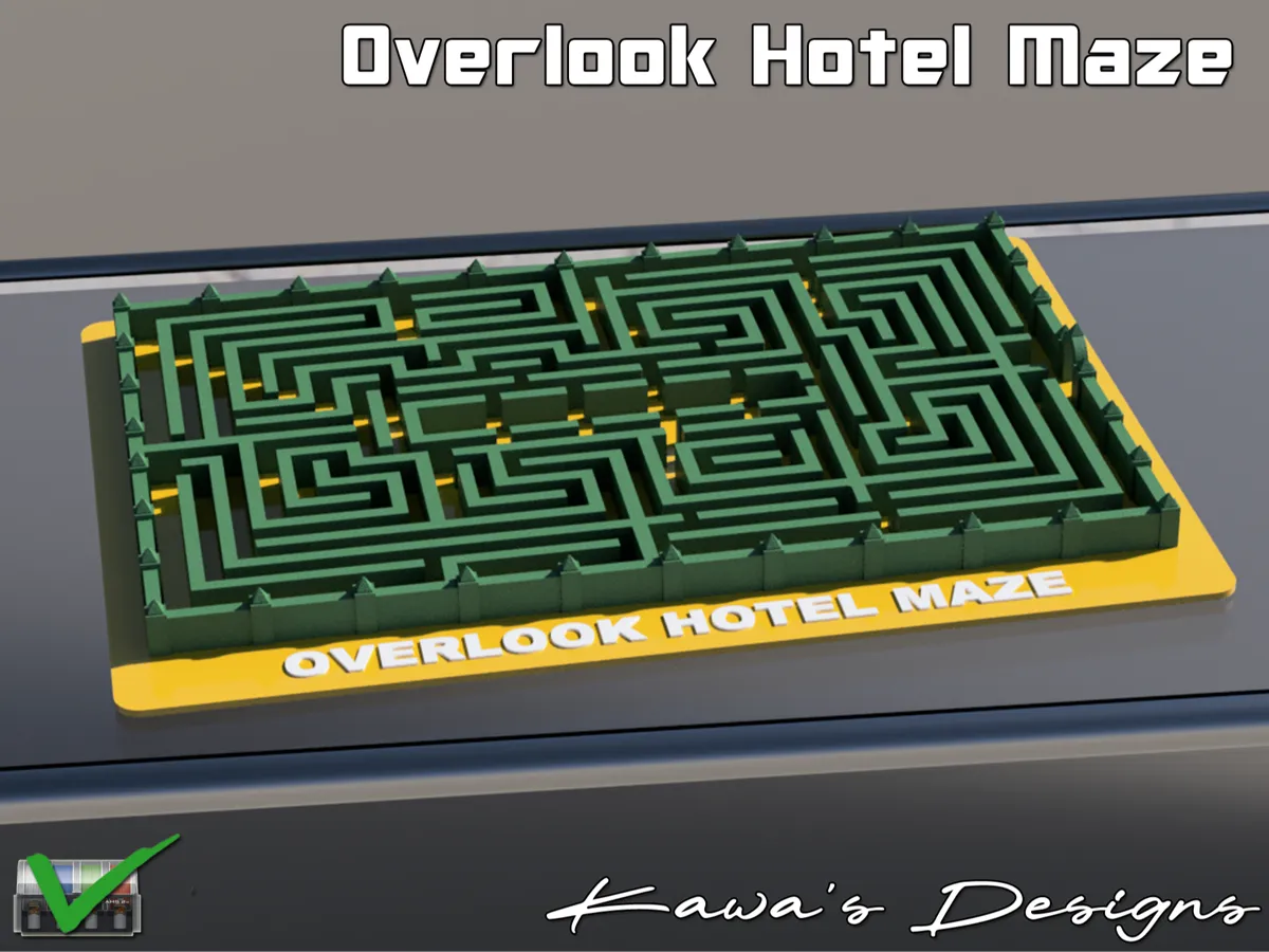 Overlook Hotel Maze - Free 3D Print Model - MakerWorld