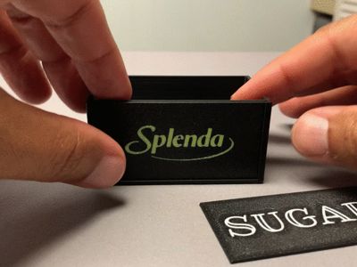 Sugar Packet Holder | Splenda Packet Container | Interchangeable Labels ...