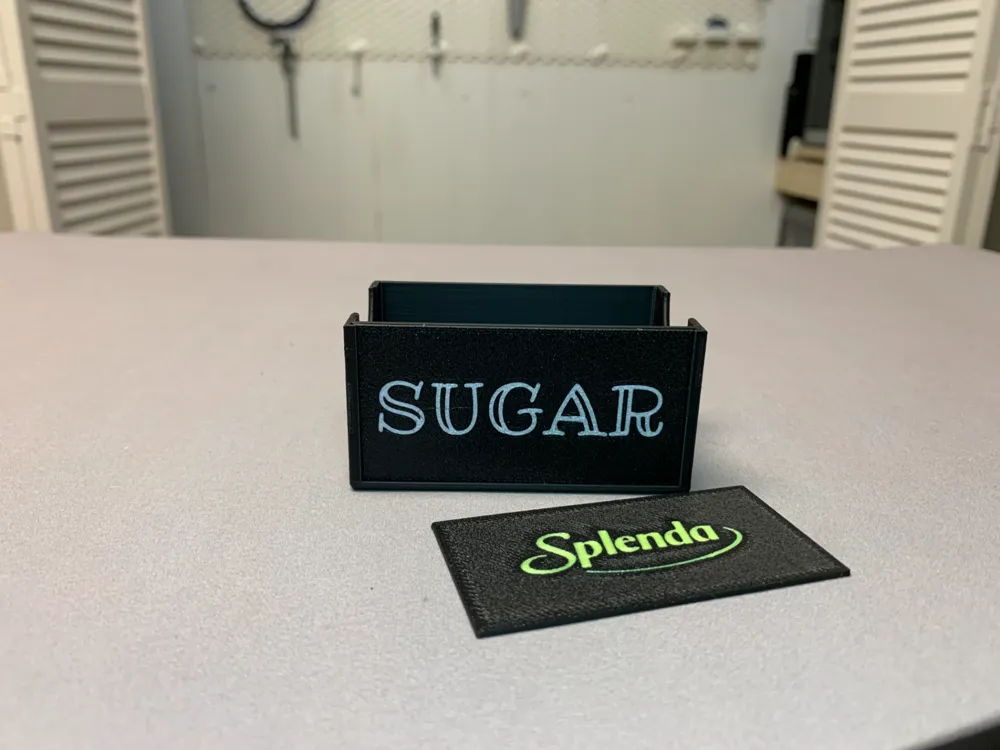 Sugar Packet Holder | Splenda Packet Container | Interchangeable Labels ...