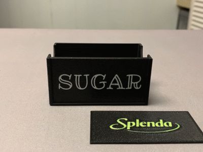 Sugar Packet Holder | Splenda Packet Container | Interchangeable Labels ...