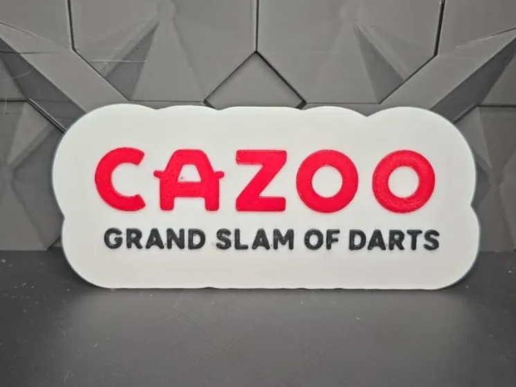 Cazoo Grand Slam of Darts Logo/Sign - Free 3D Print Model - MakerWorld