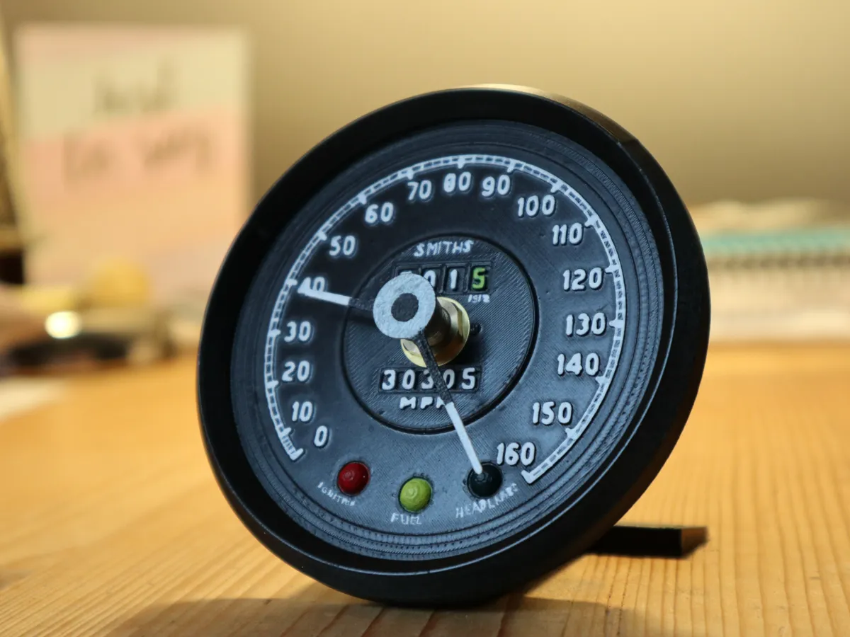 Classic car speedo clock - Free 3D Print Model - MakerWorld