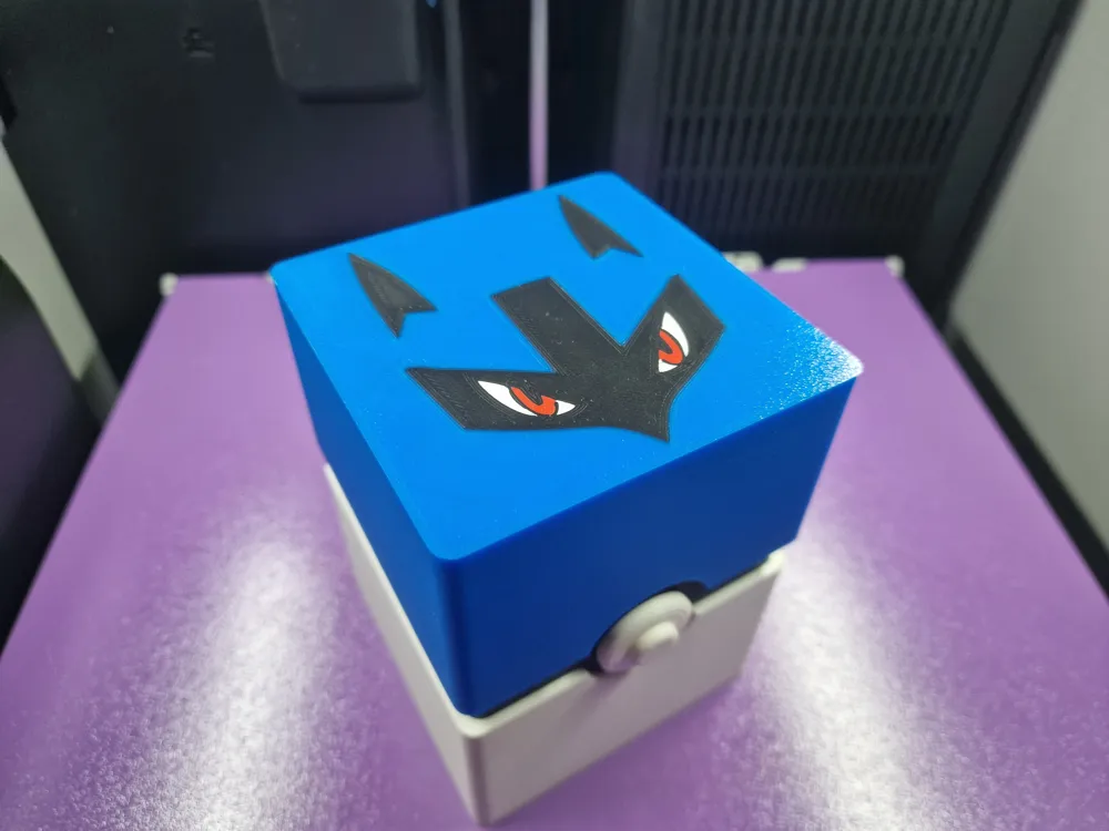 Pokemon Deck Box V2 Lucario - Free 3D Print Model - MakerWorld