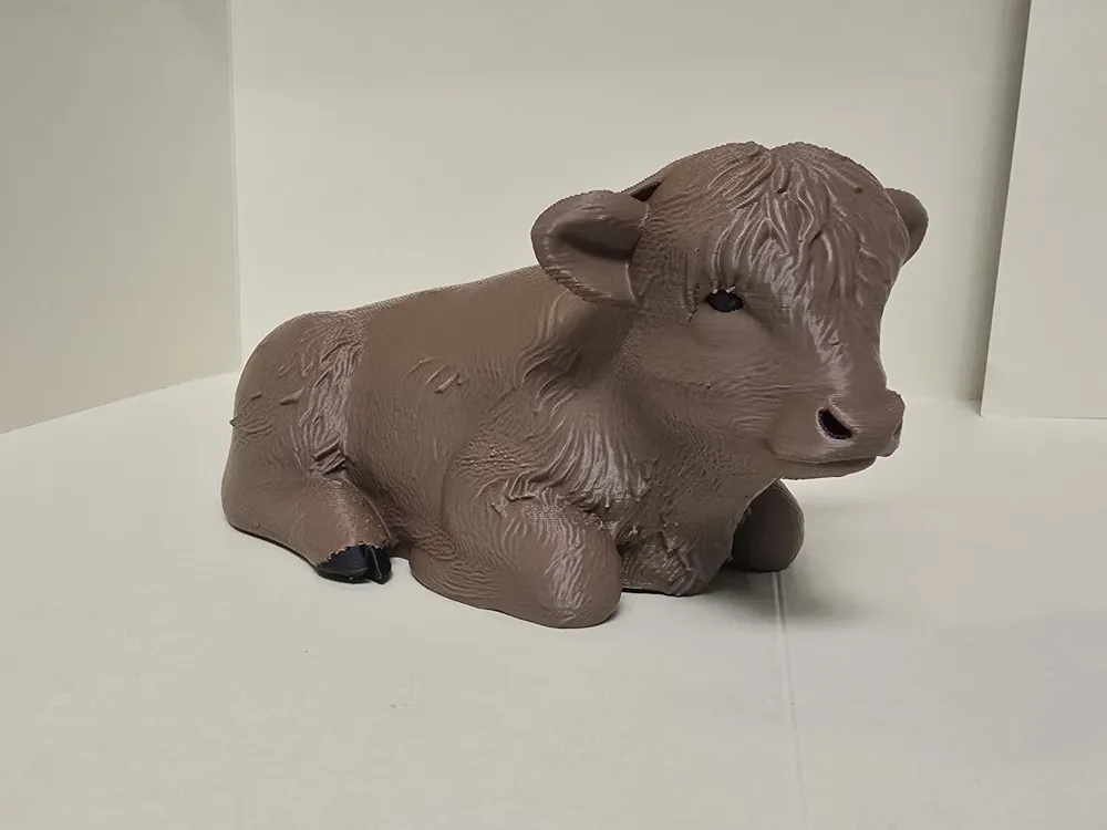 Highland Cow Calf - Free 3D Print Model - MakerWorld
