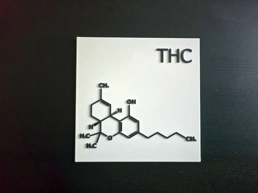Lab Wall Art - THC - Free 3D Print Model - MakerWorld