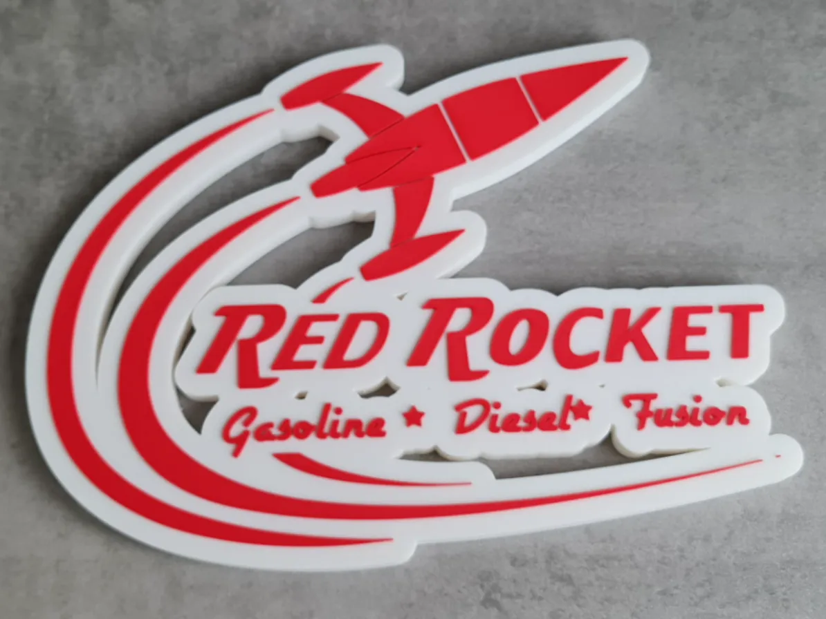 Logo / enseigne Red Rocket Fallout - Modèle d'Impression 3D Gratuit ...