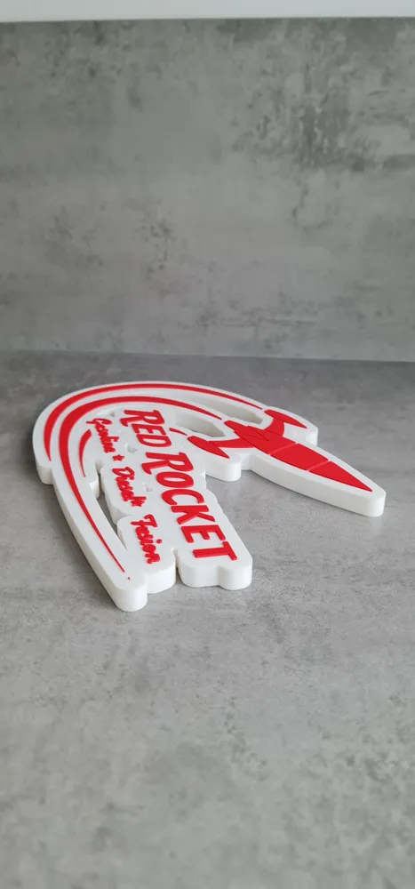 Logo / enseigne Red Rocket Fallout - Modèle d'Impression 3D Gratuit ...