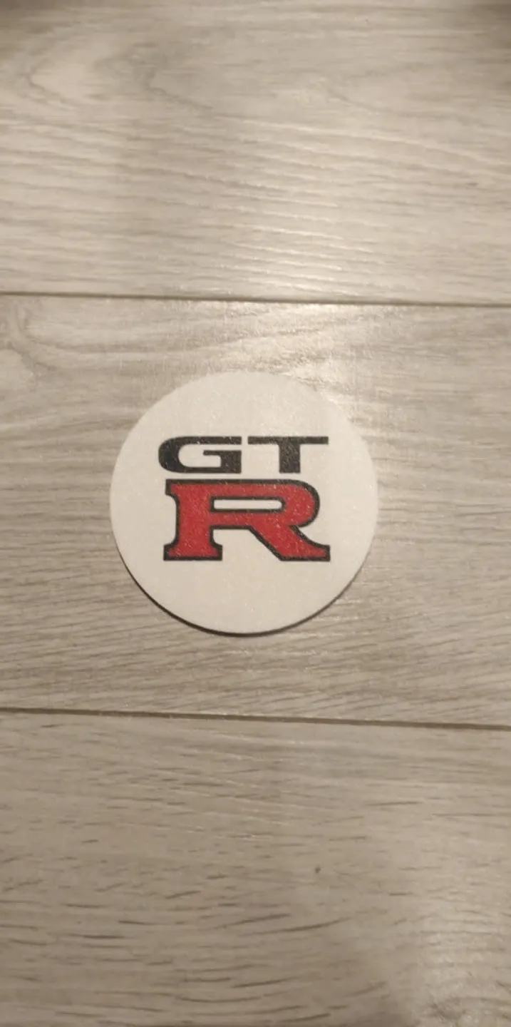 Nissan GTR logo (cup coaster) by kacper - MakerWorld