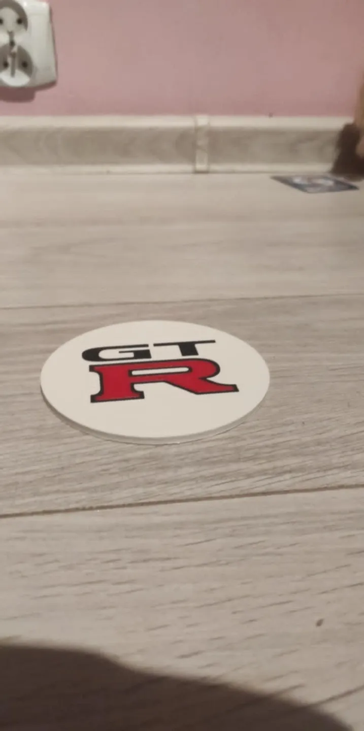 Nissan GTR logo (cup coaster) by kacper - MakerWorld