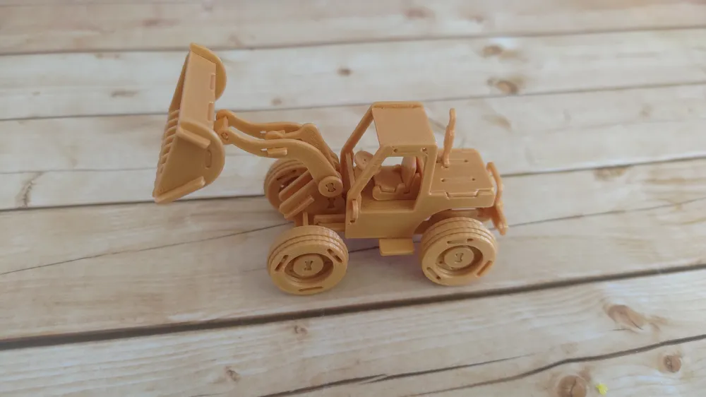 3D puzzle Bulldozer by Antonín Ušelík MakerWorld: Download Free 3D Models
