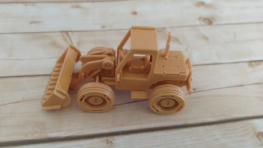 3D puzzle Bulldozer by Antonín Ušelík MakerWorld: Download Free 3D Models