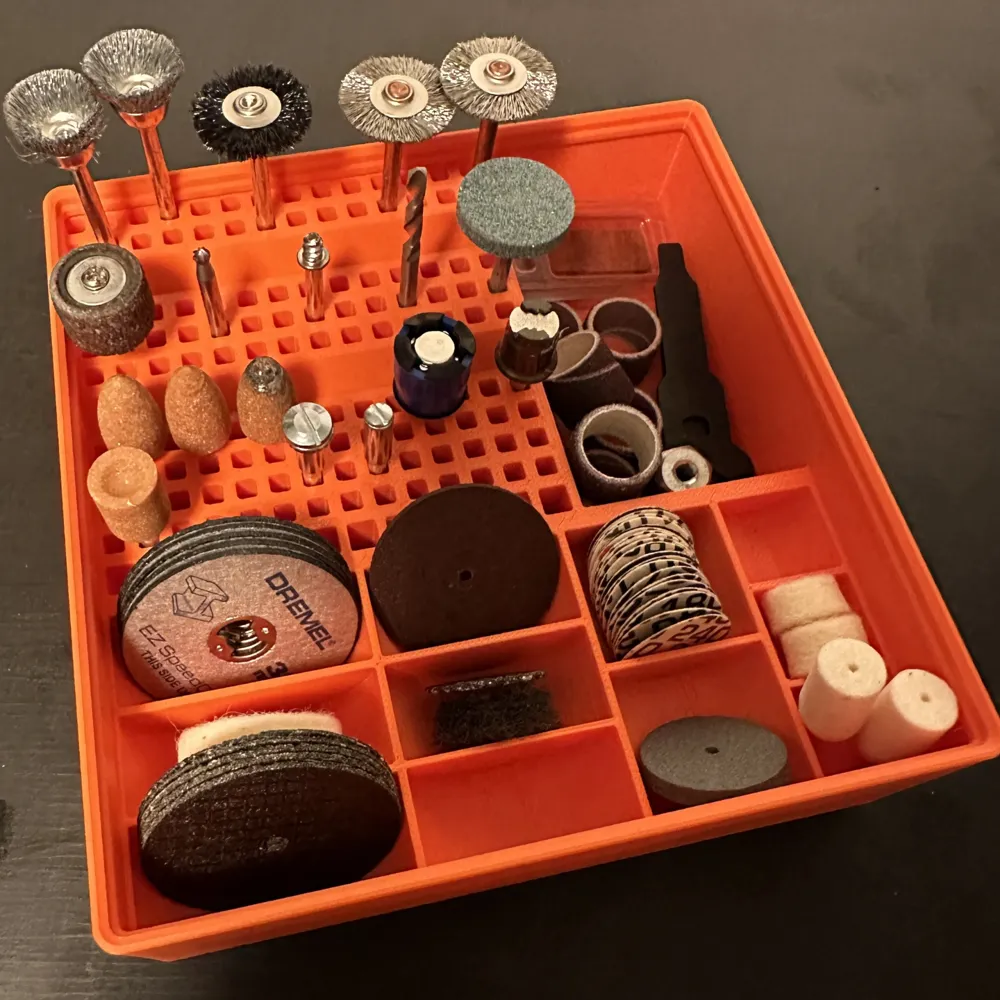 Gridfinity Dremel Bit Caddy - A1 Mini - Bambu Handy Remixed by ...