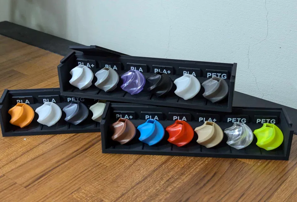 Stackable Mini-Filament Display Rack by HMC MakerWorld: Download Free ...