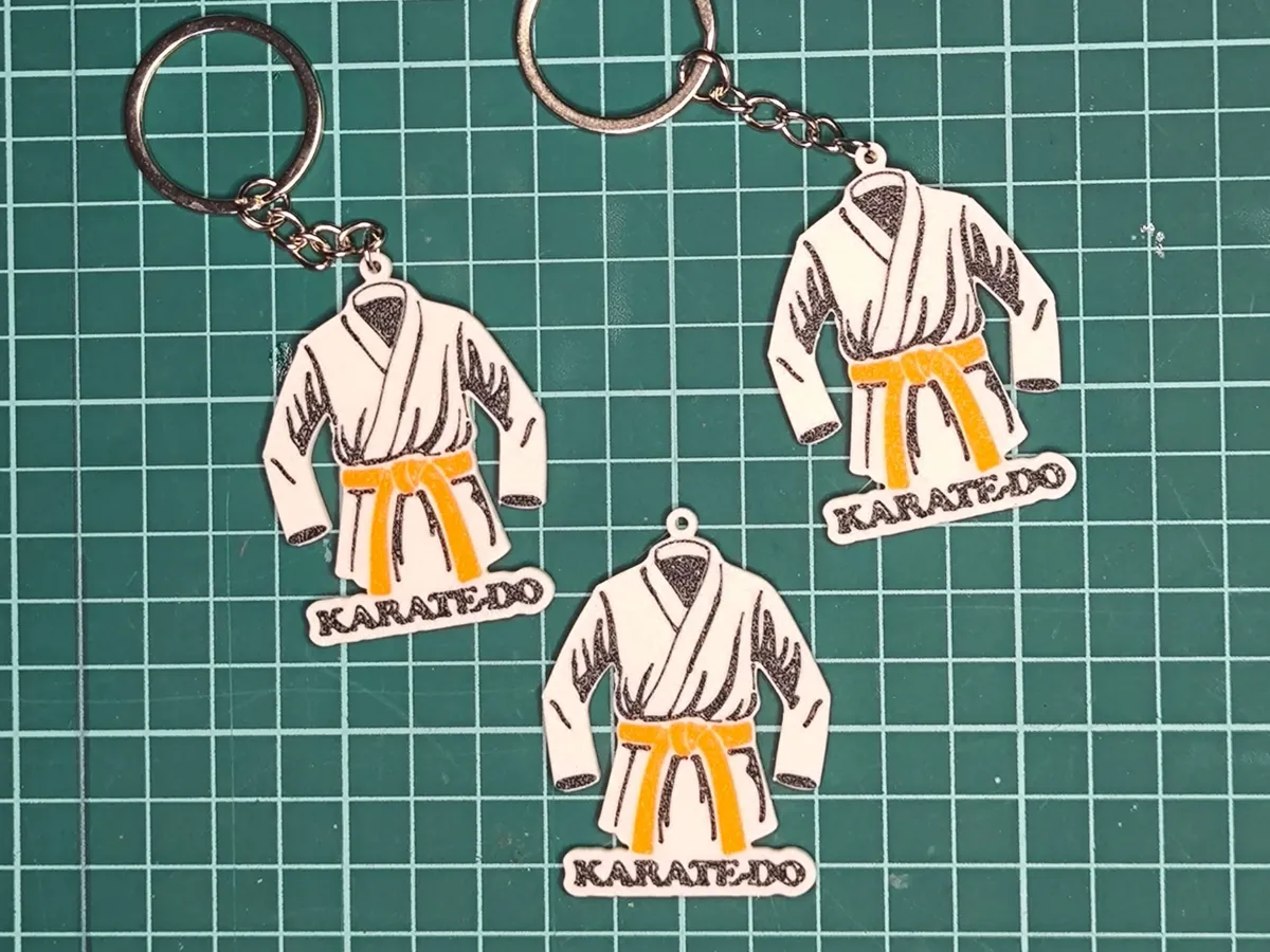 Karate Gi Keychain Karate-do - Free 3D Print Model - MakerWorld