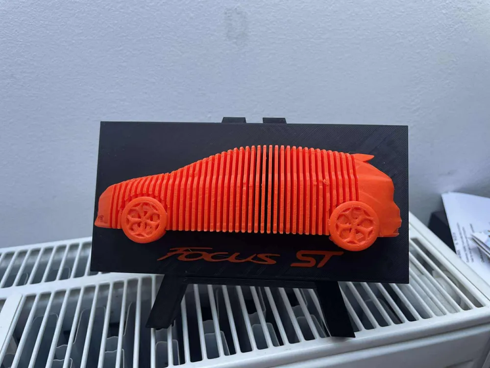 Ford focus ST layered art - Free 3D Print Model - MakerWorld