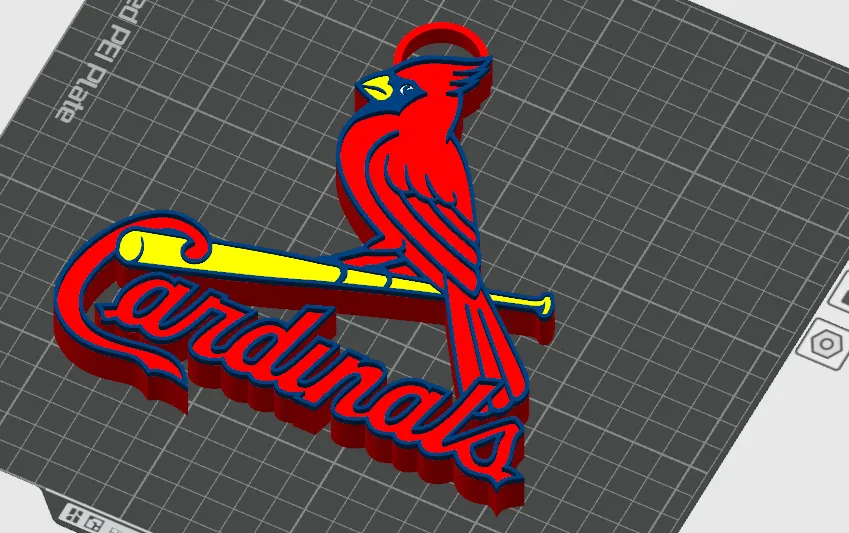 St. Louis Cardinals Oversized Chain by Hon_Doward MakerWorld: Download ...