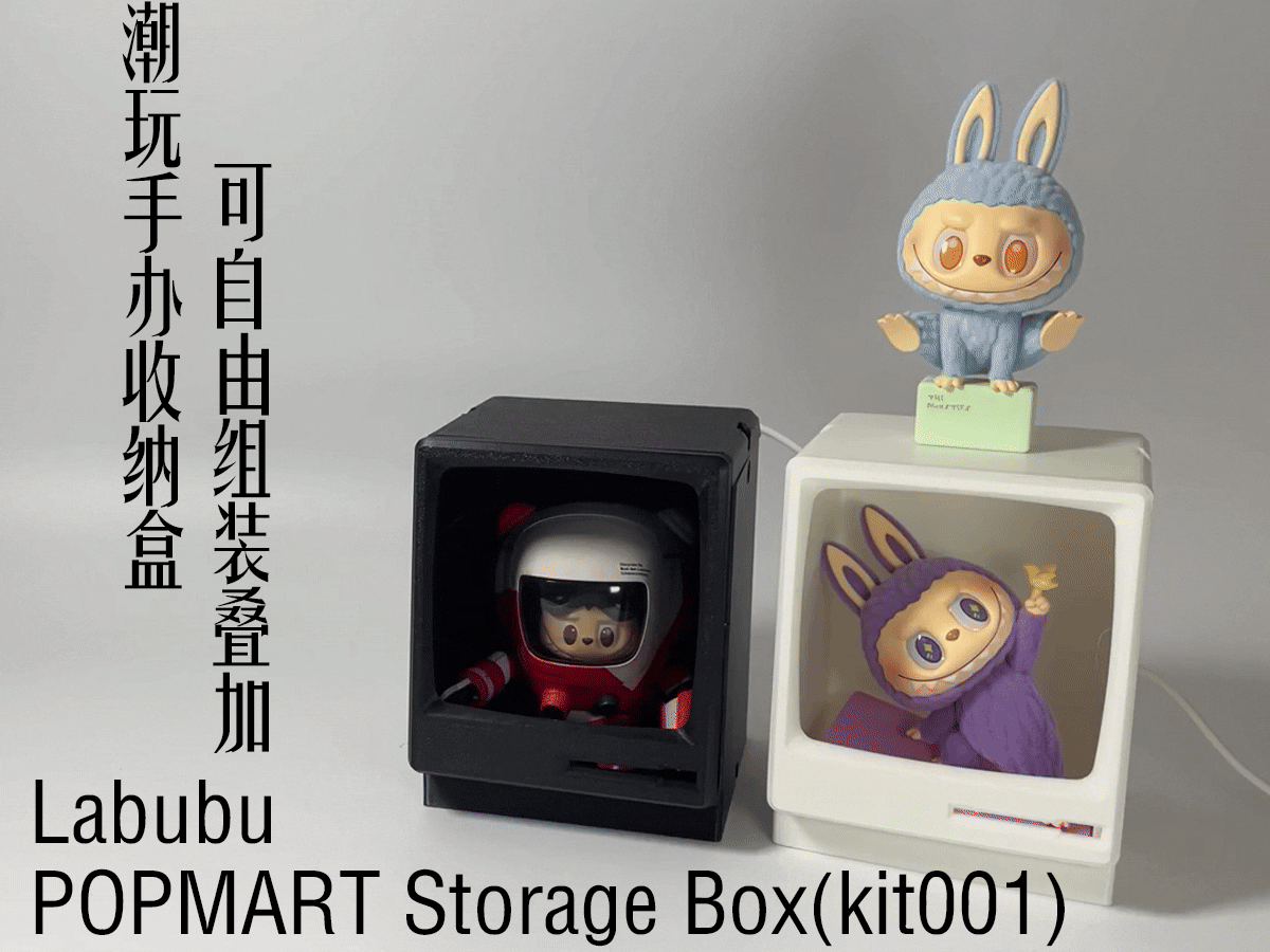 POPMART Labubu Blind Box Figure Storage Case Macintosh-Style Compatible ...