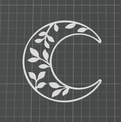 The Girl and the Moon - 2d wallart by Ryan878 - MakerWorld