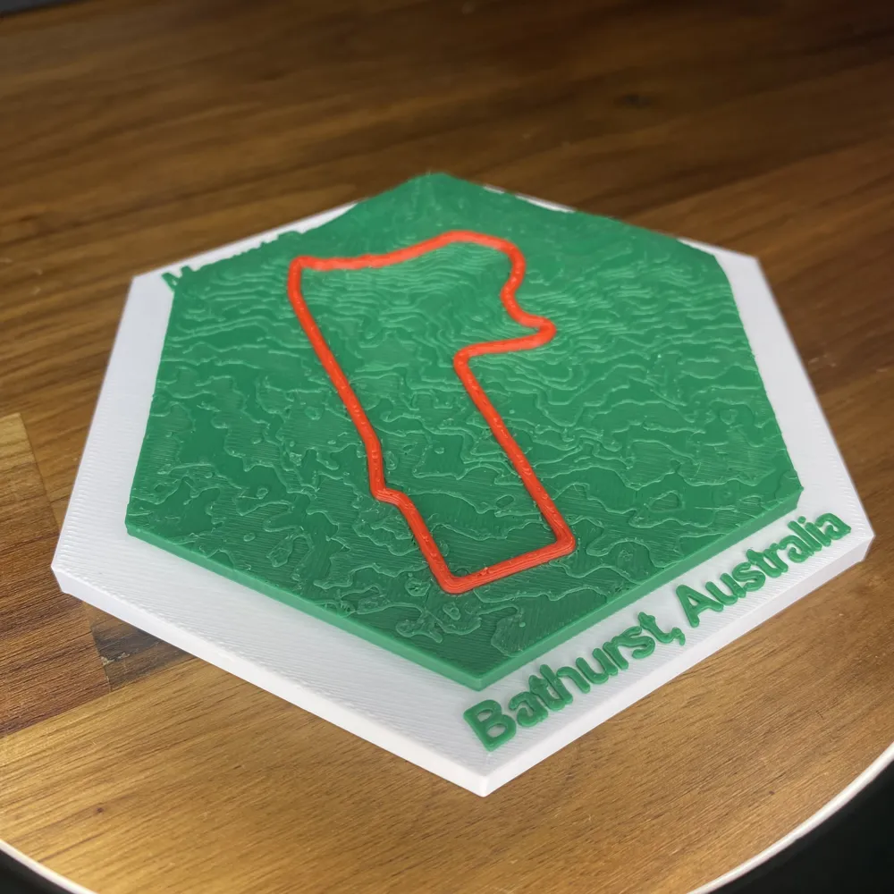 Mount Panorama Bathurst Mini Track Topographic Map - Free 3D Print ...