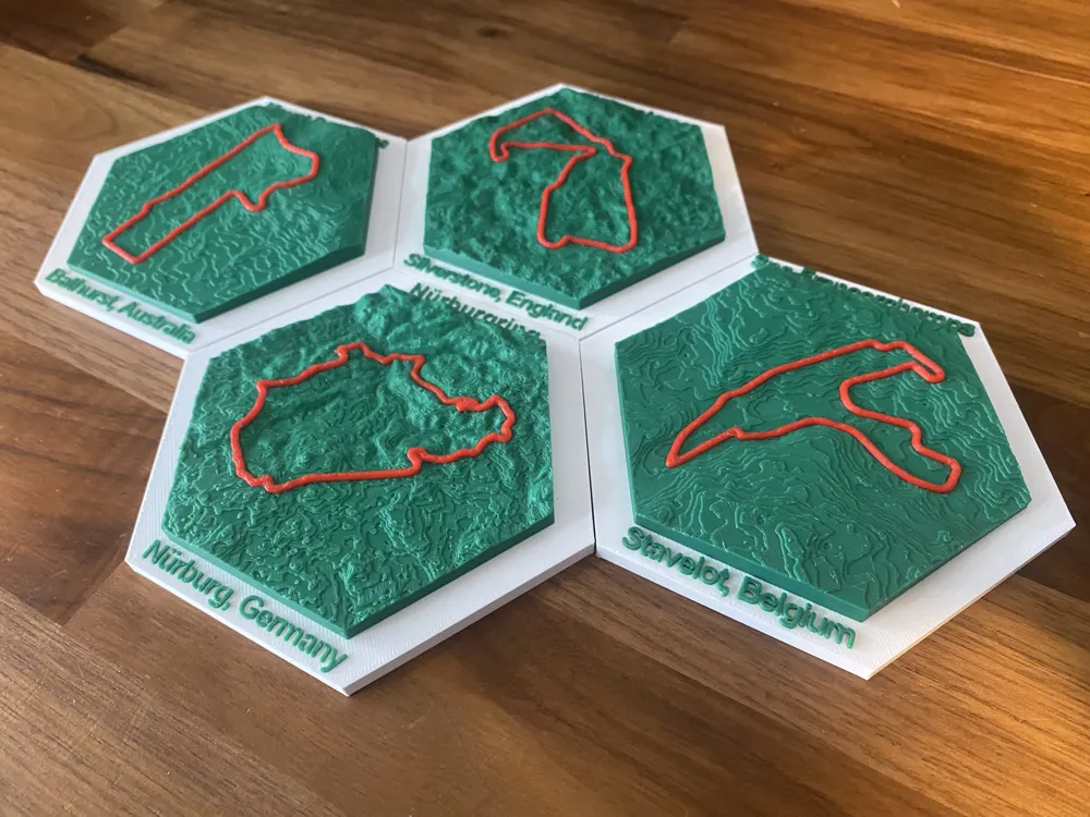 Mount Panorama Bathurst Mini Track Topographic Map by JP MakerWorld ...