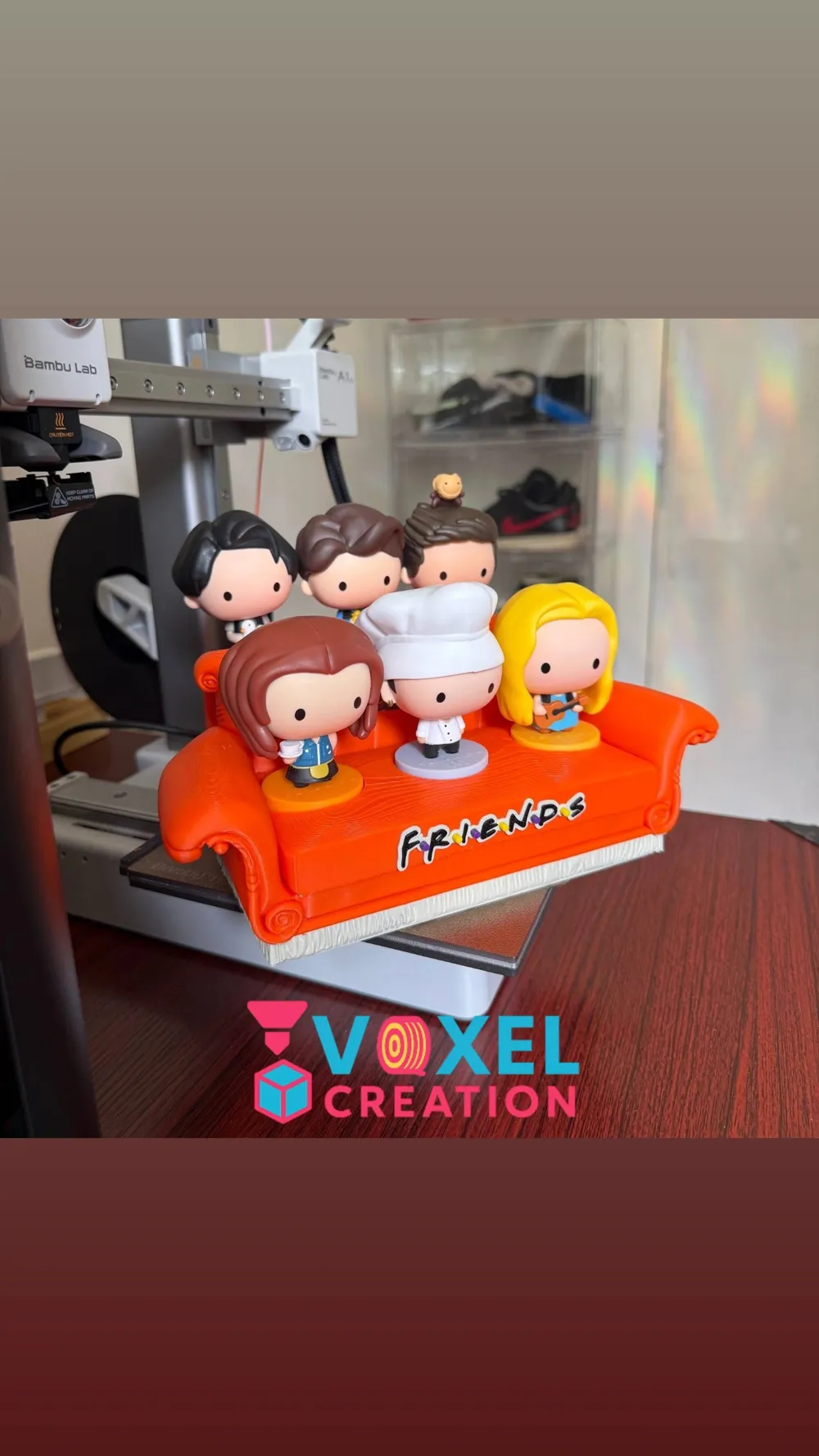 McDo x F.R.I.E.N.D.S Couch Display Stand - Free 3D Print Model - MakerWorld
