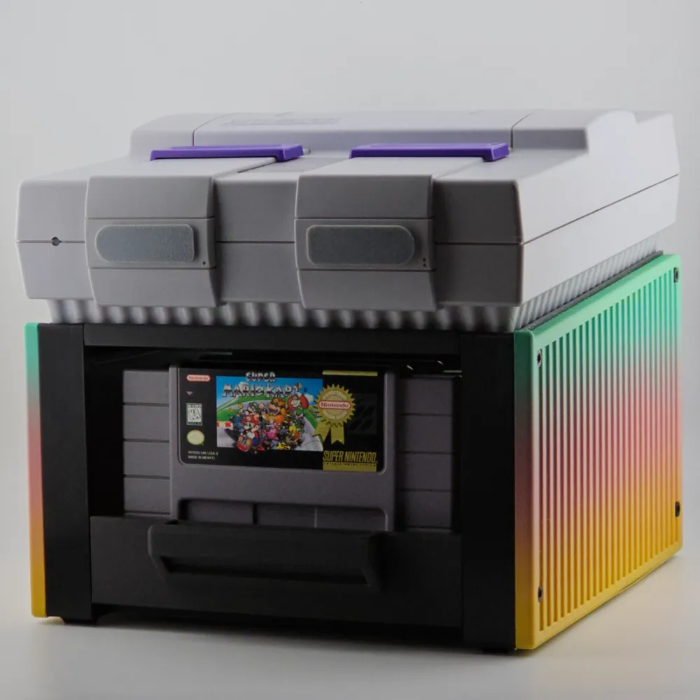 SNES Console Stand With Game Drawer For Cartridges by Printy Boi ...