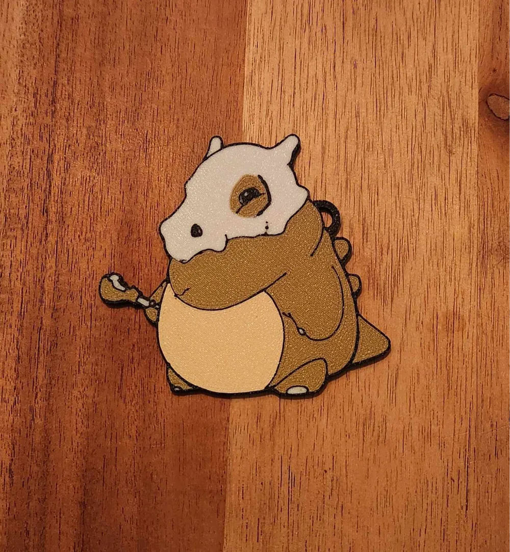 Chubby Cubone Keychain by Cayouche - MakerWorld