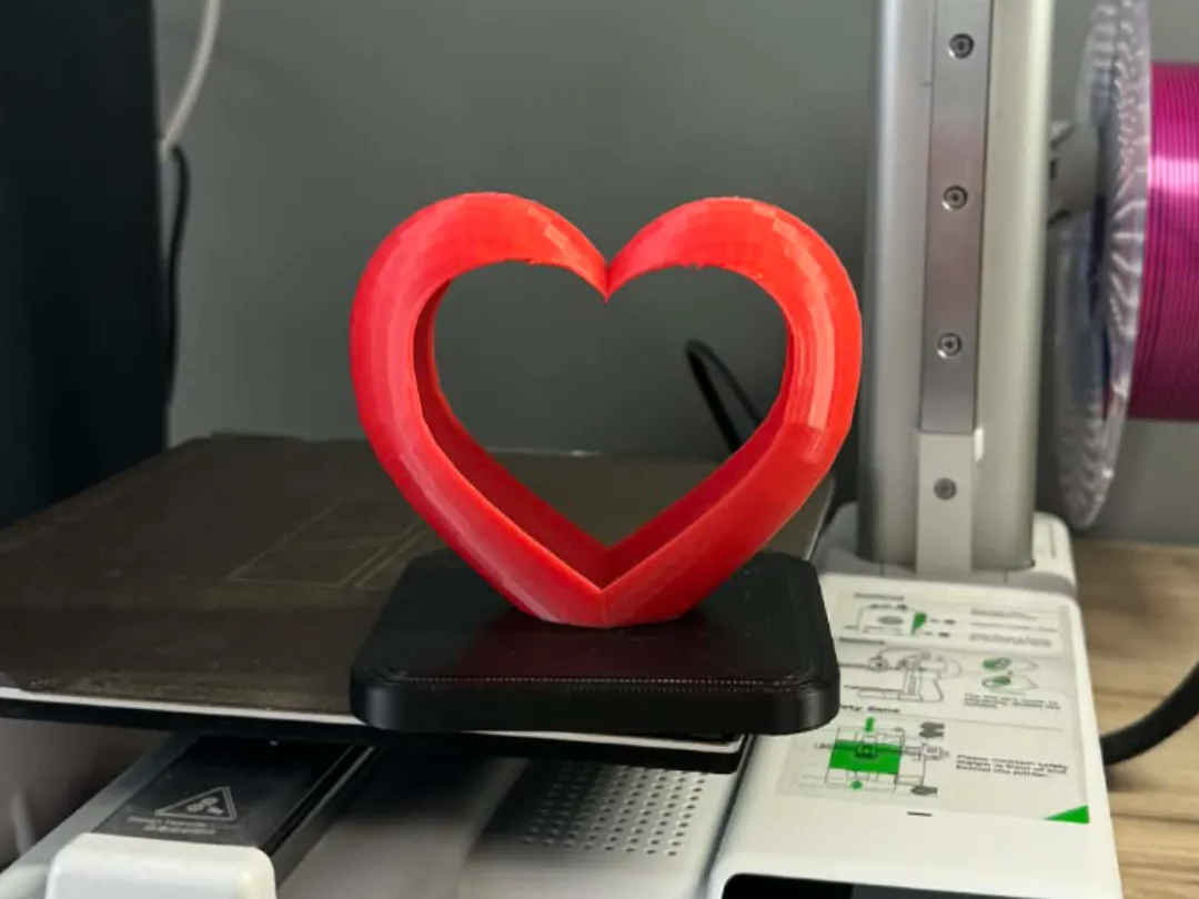 Big heart with hole - Free 3D Print Model - MakerWorld