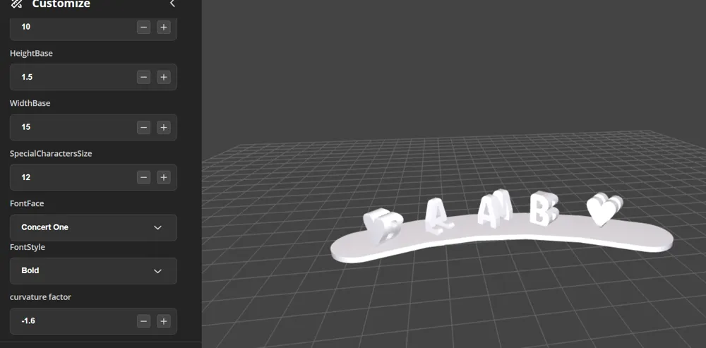 Dual Name Illusion - Custom Nameplate Generator - Free 3D Print Model ...