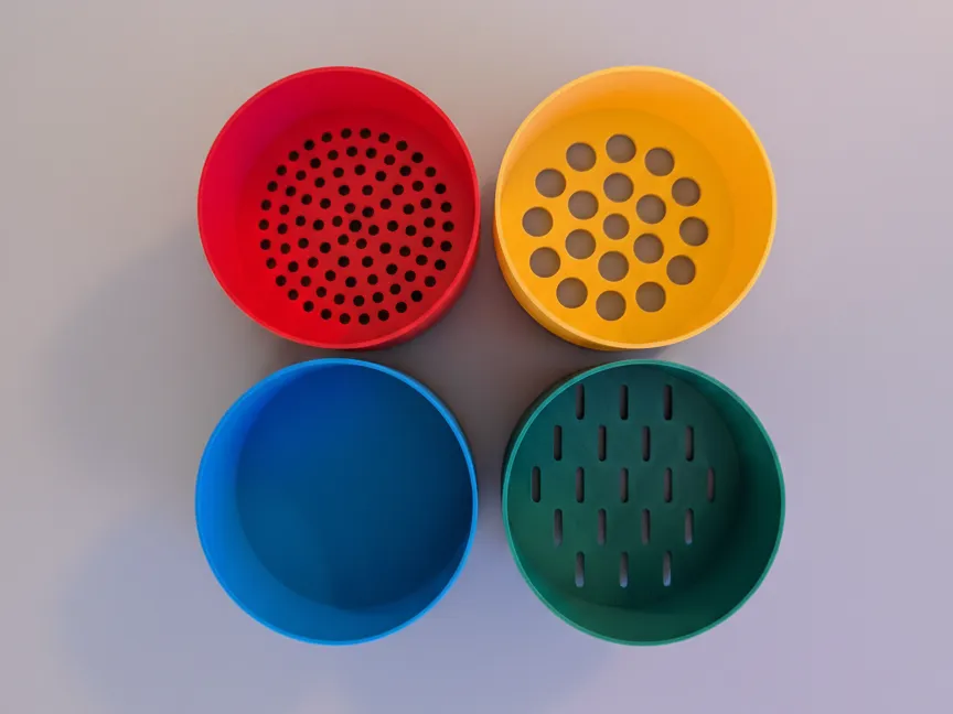 Kids Montessori Sifter Set - Free 3D Print Model - MakerWorld