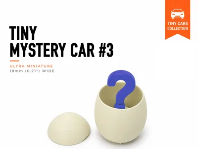 Tiny Mystery Car #03 - Mini Cars Series - Free 3D Print Model - MakerWorld