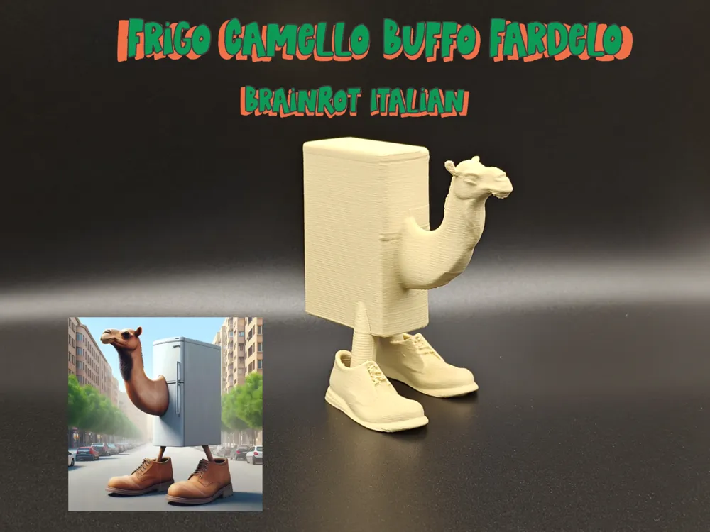 Funny Camel Fridge Fardel Brainrot - Free 3D Print Model - MakerWorld