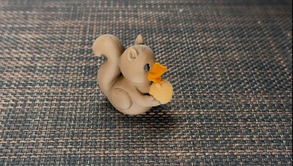 Squirrel Duck with Acorn - Free 3D Print Model - MakerWorld