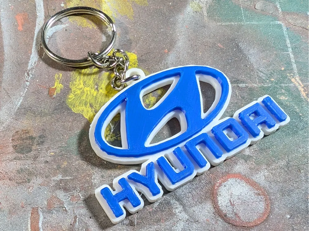 Hyundai Keychain by metalheadprinting - MakerWorld