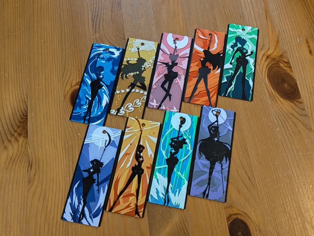 Sailor Pluto Bookmark - Hueforge by suaimondi - MakerWorld